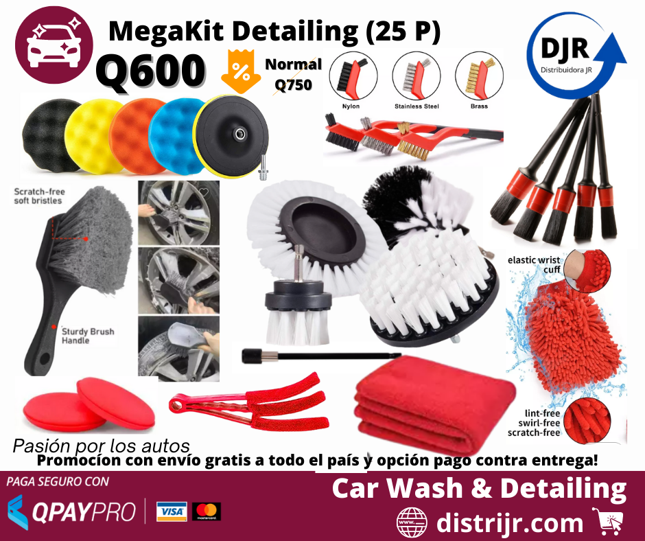 Mega Detailing Kit 25P - Distribuidora JR